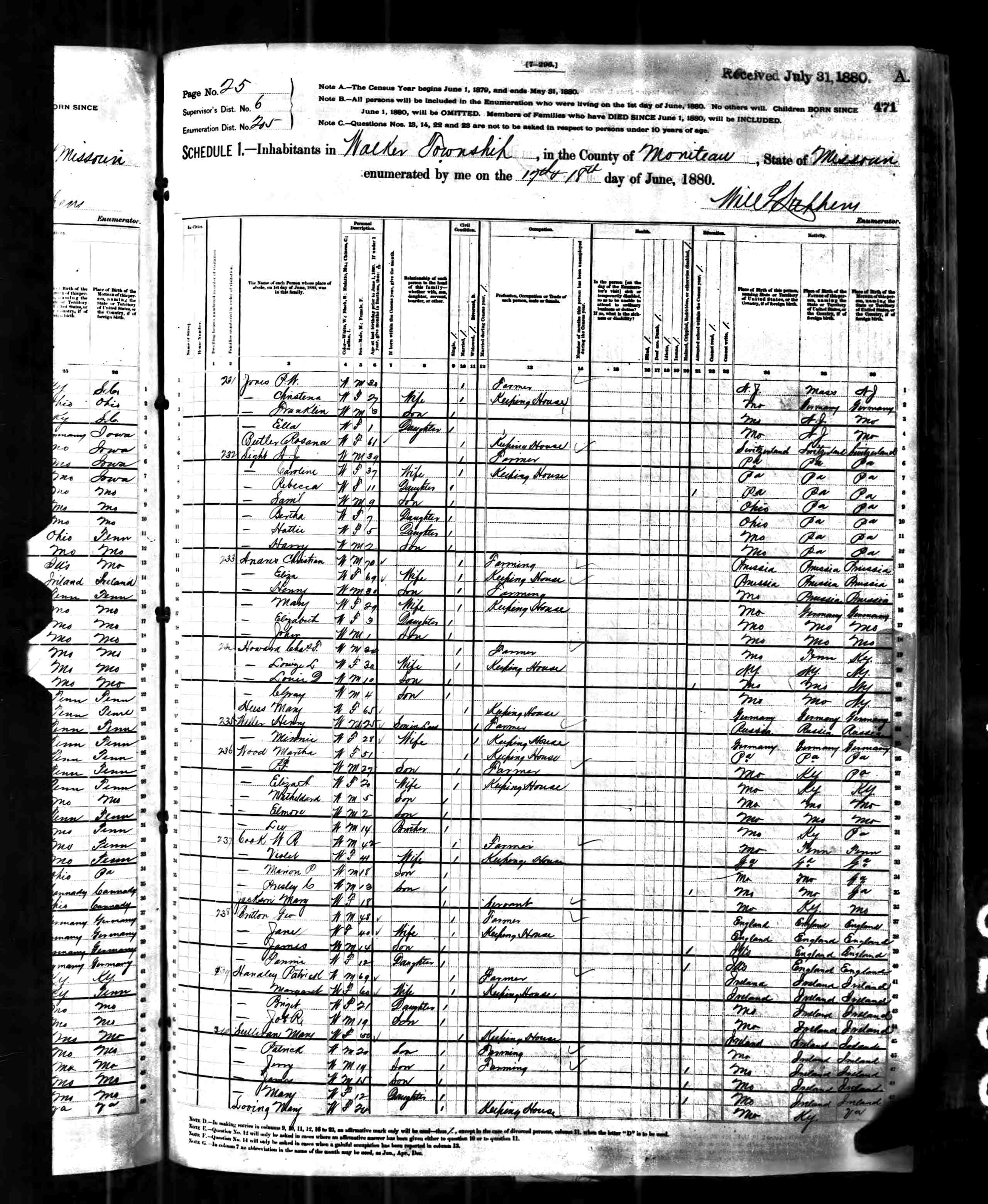 Geneaogical Records for Holzer et. al.